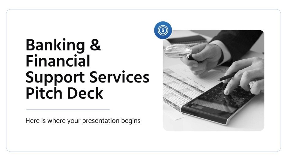 Banking & Financial Support Services Pitch Deck Presentation