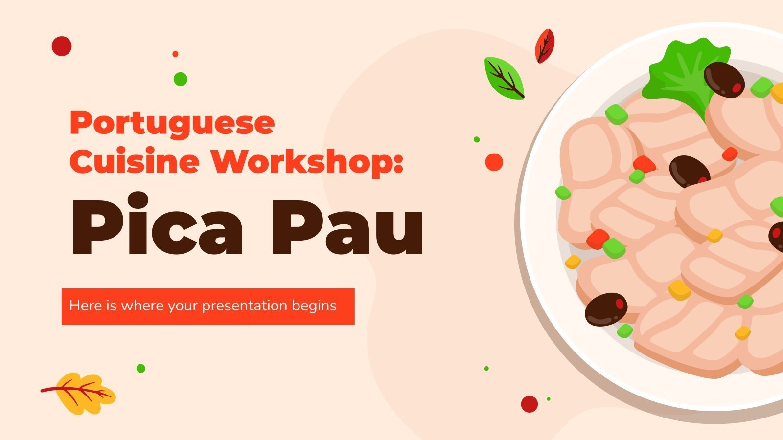 Plantillas gratis de Comida para Google Slides y PowerPoint