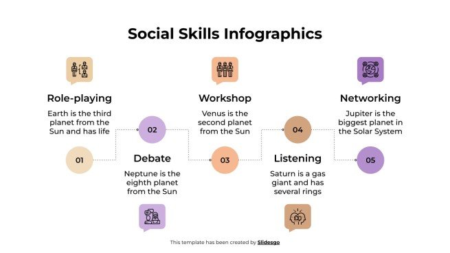 Social Skills Infographics Template