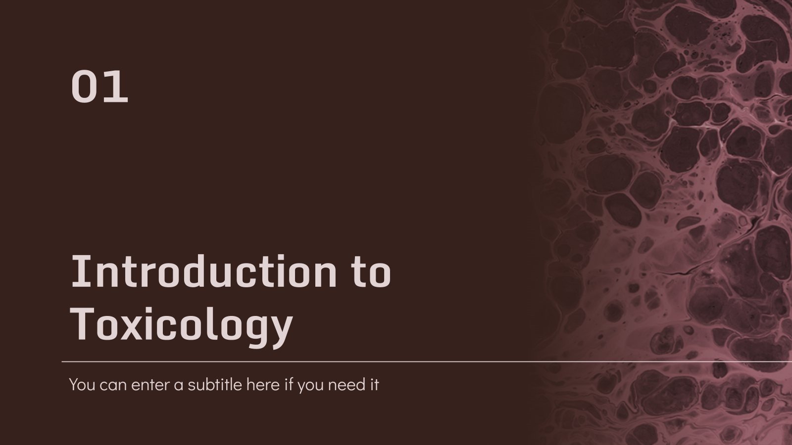 Toxicology Master's Degree Presentation