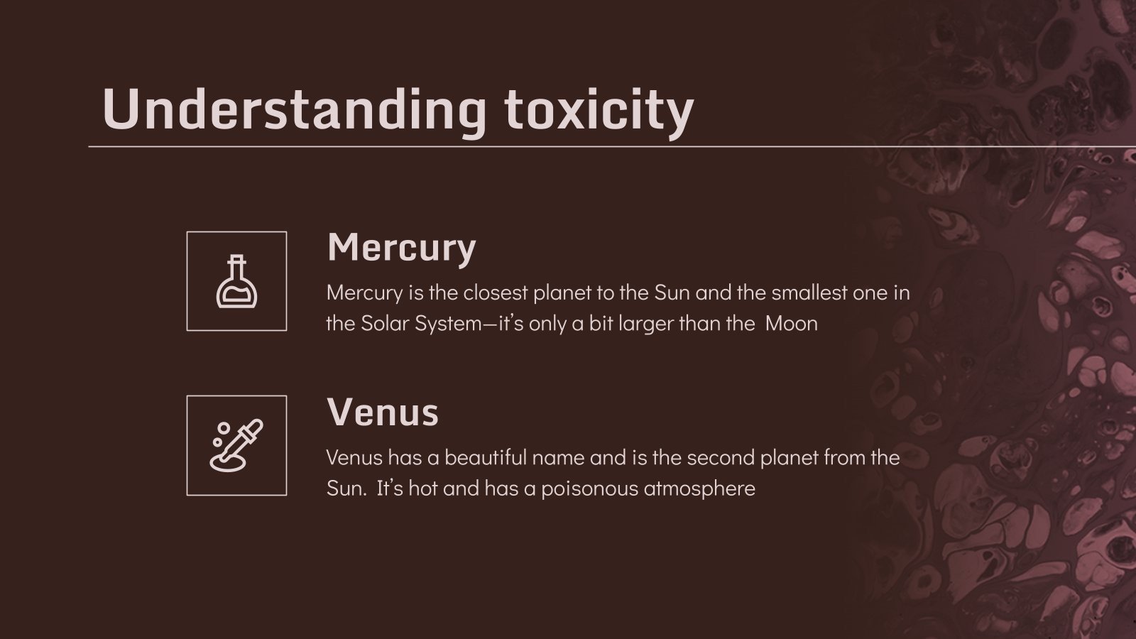 Toxicology Master's Degree Presentation