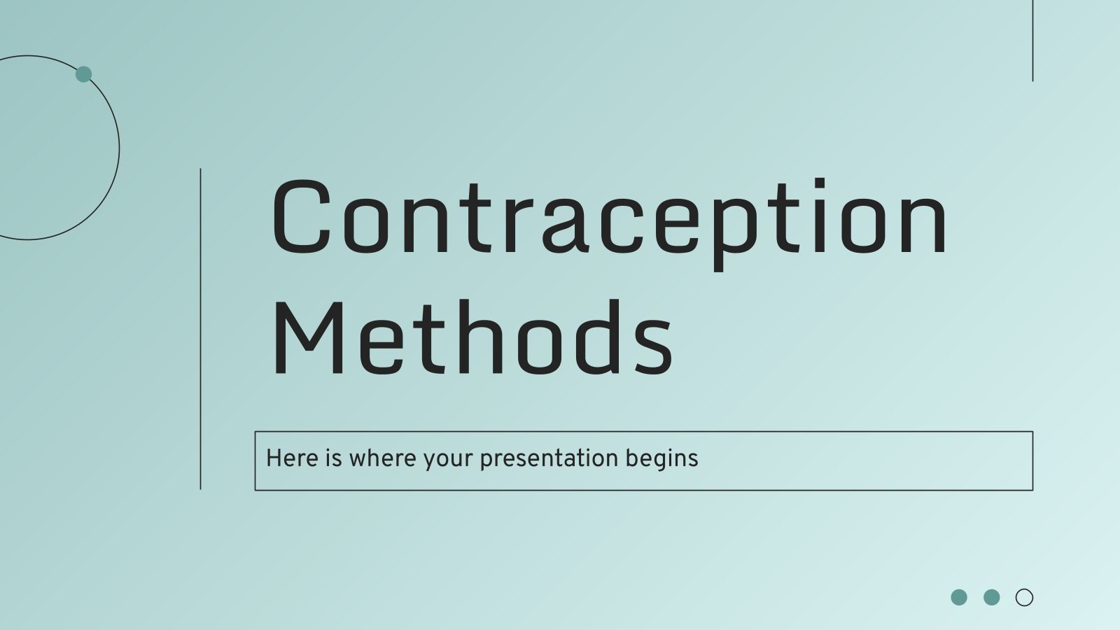 Contraception Methods Presentation