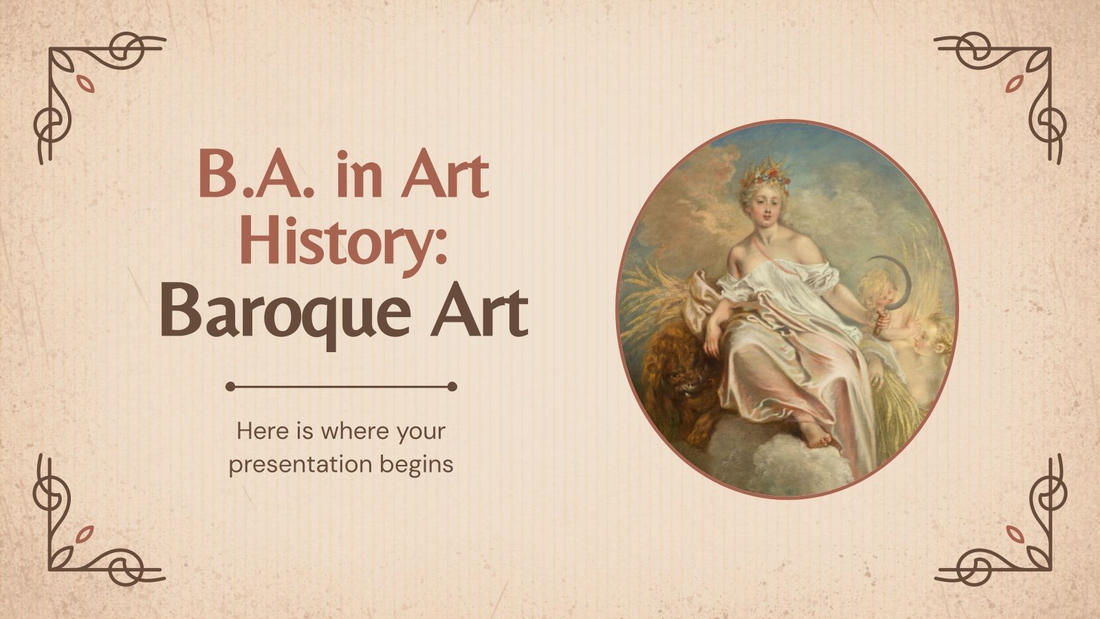 B.A. in Art History: Baroque Art Presentation