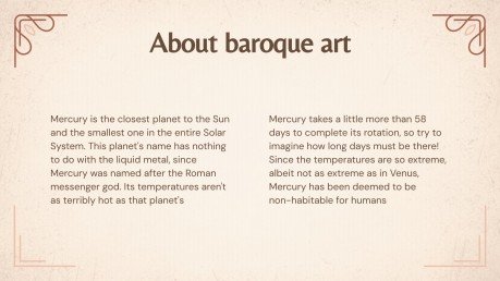 B.A. in Art History: Baroque Art Presentation