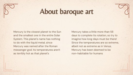 B.A. in Art History: Baroque Art Presentation