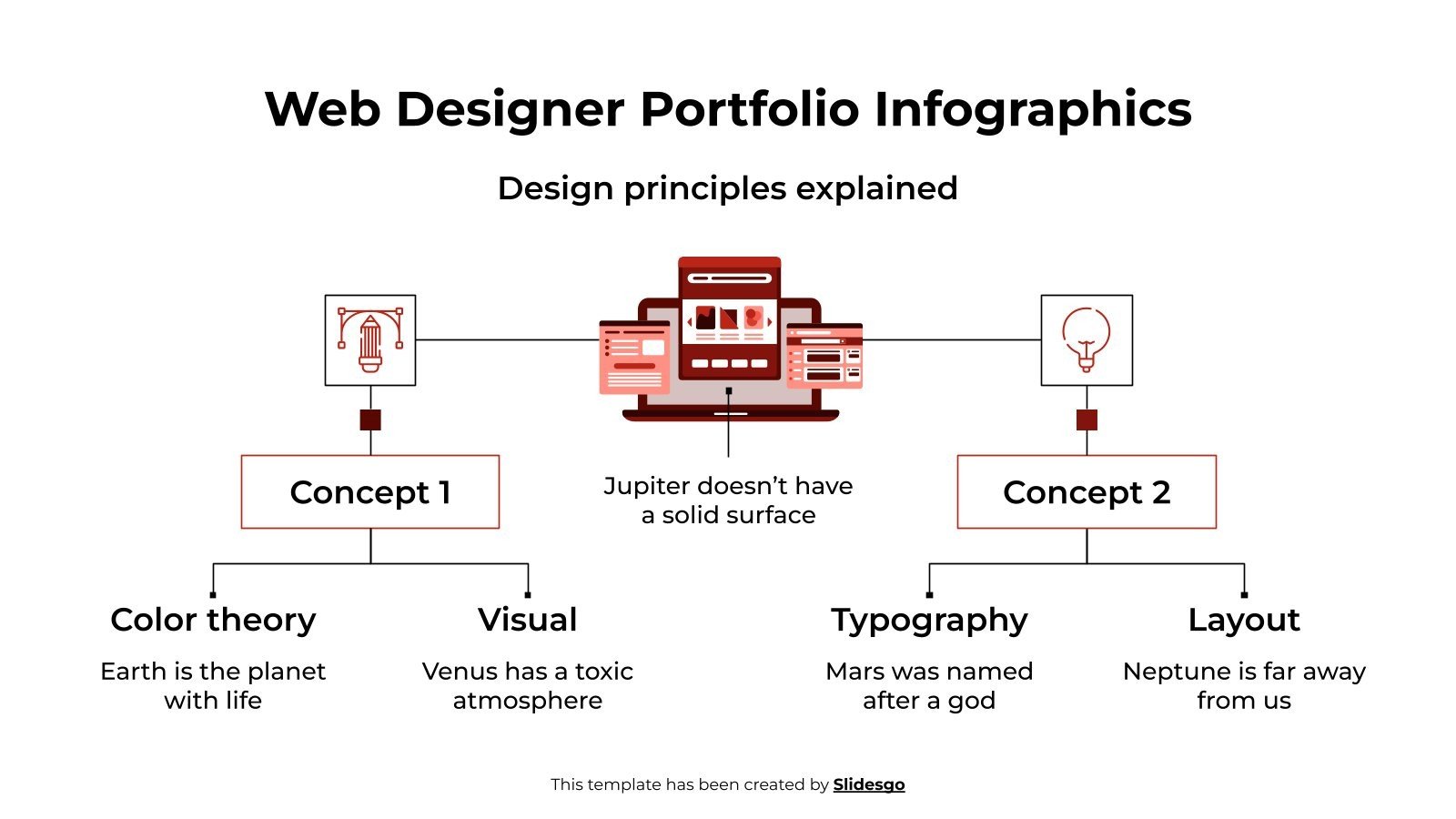 Web Designer Portfolio Infographics Presentation