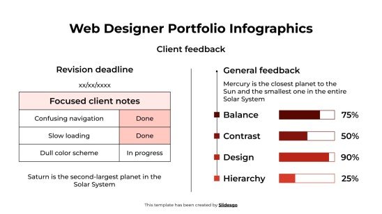 Web Designer Portfolio Infographics Presentation