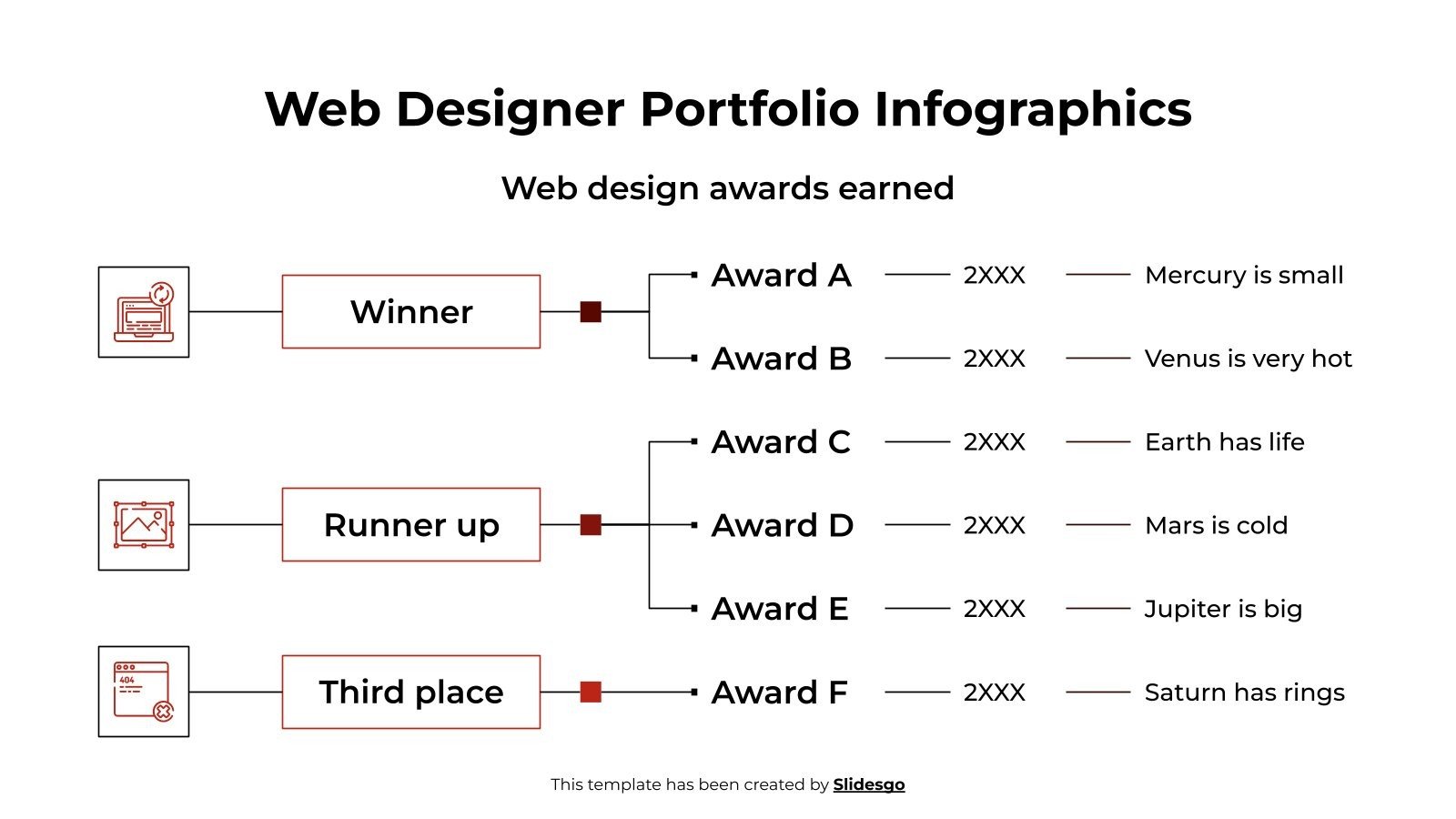 Web Designer Portfolio Infographics Presentation
