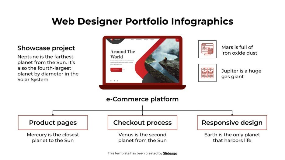 Web Designer Portfolio Infographics Presentation