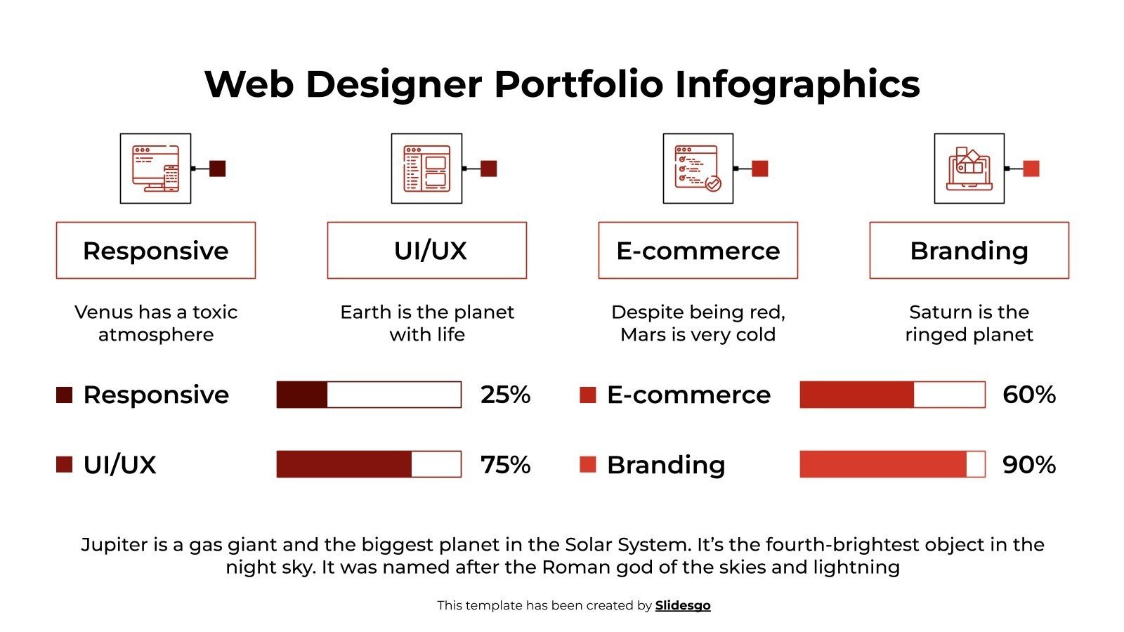Web Designer Portfolio Infographics Presentation
