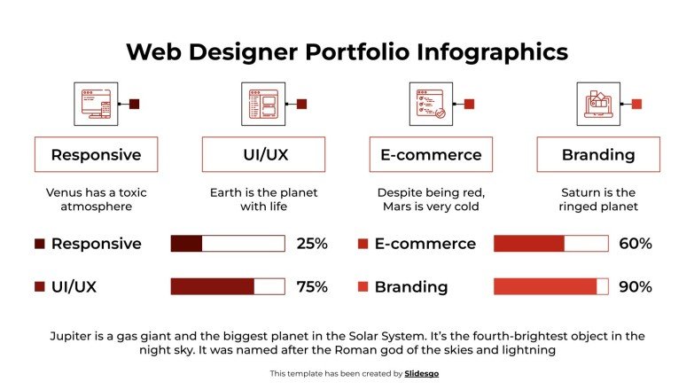 Web Designer Portfolio Infographics Presentation