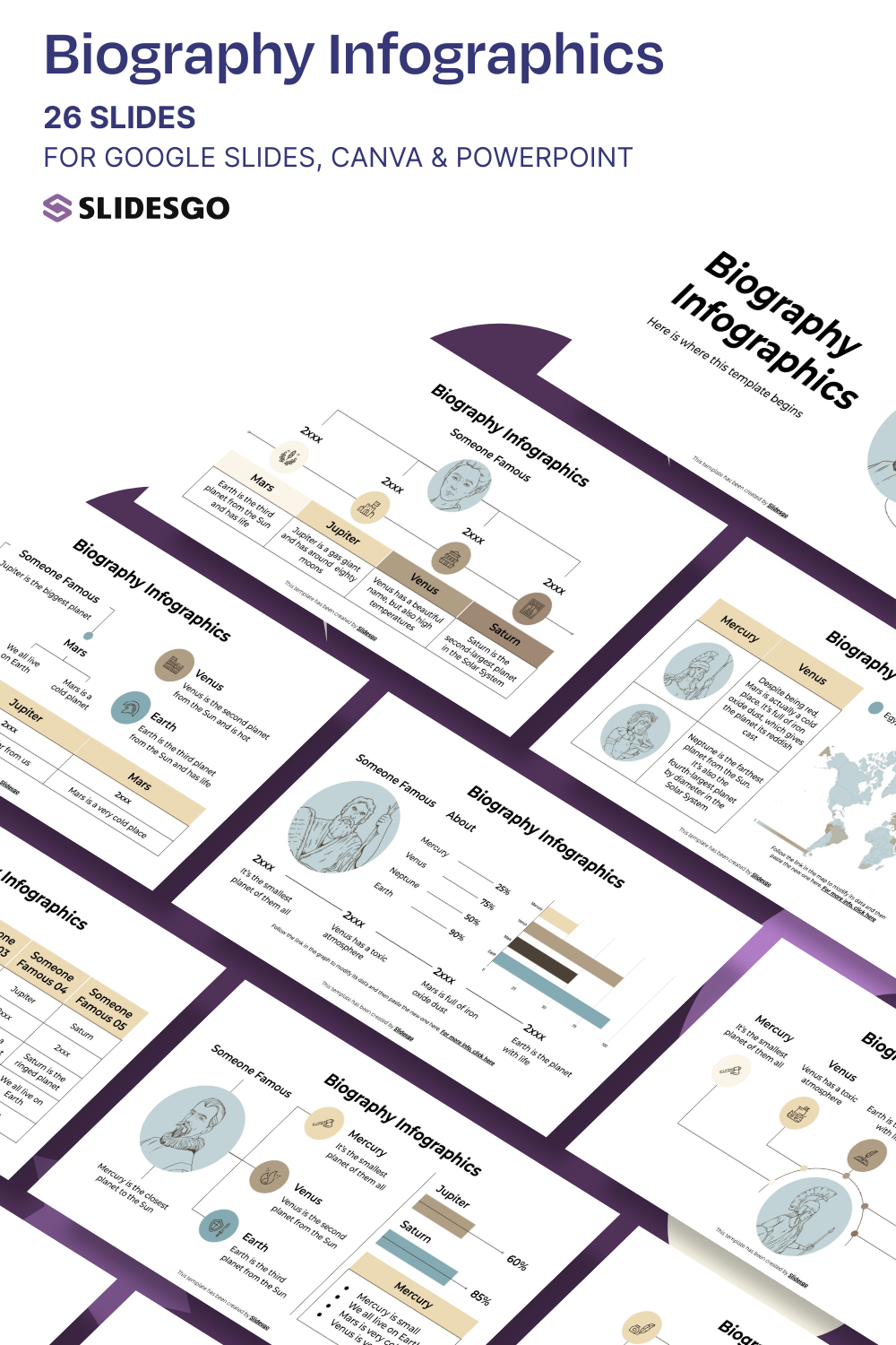 Biography Infographics Template