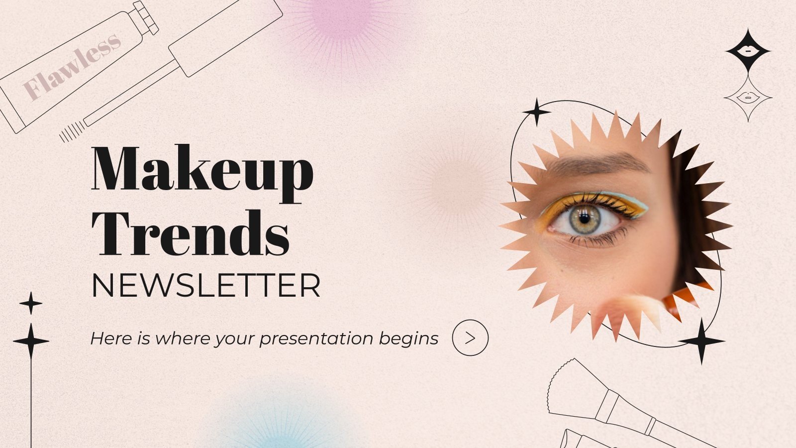 Free Google Slides and PowerPoint templates about makeup