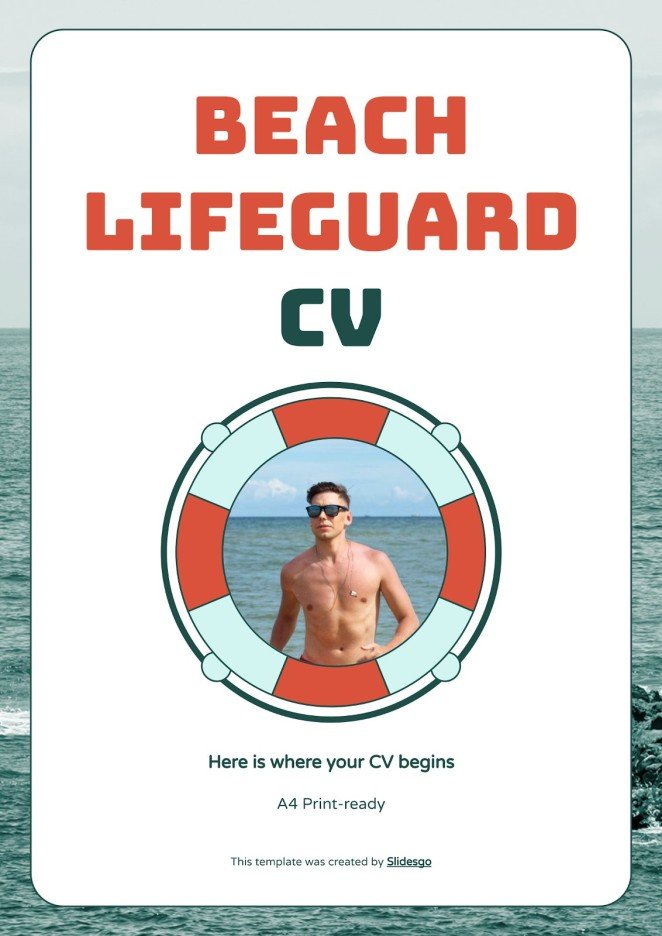 Beach Lifeguard CV Presentation