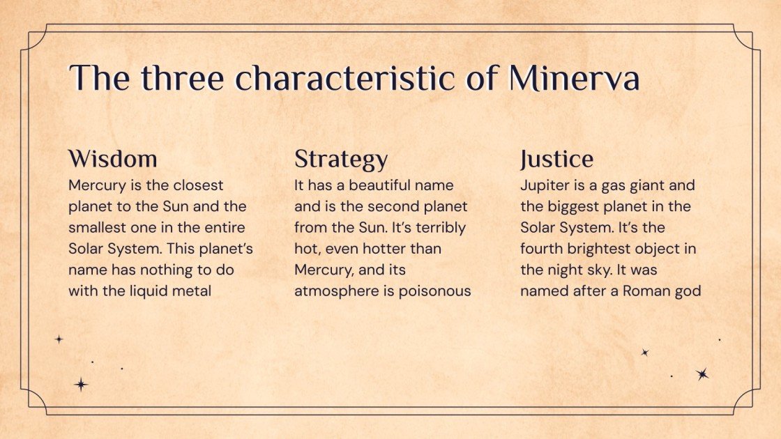 Ancient Roman Goddess: Minerva Presentation