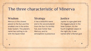 Ancient Roman Goddess: Minerva Presentation