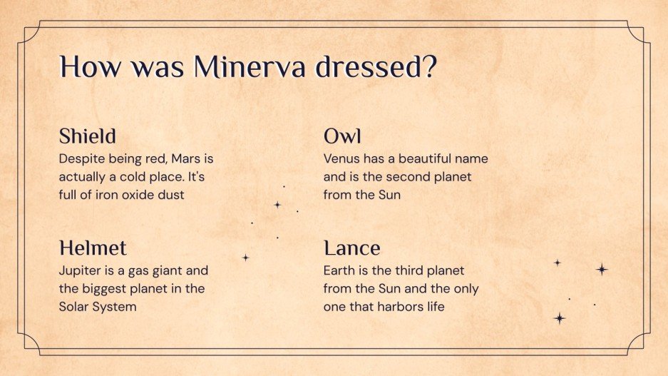 Ancient Roman Goddess: Minerva Presentation
