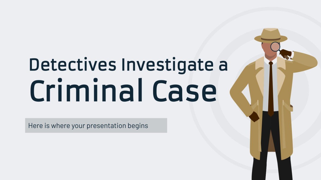 Plantillas sobre detectives para Google Slides y PowerPoint