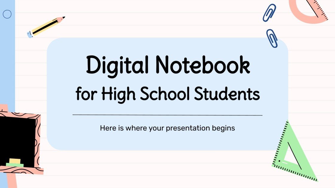 Digital Notebook for High School Students Presentation