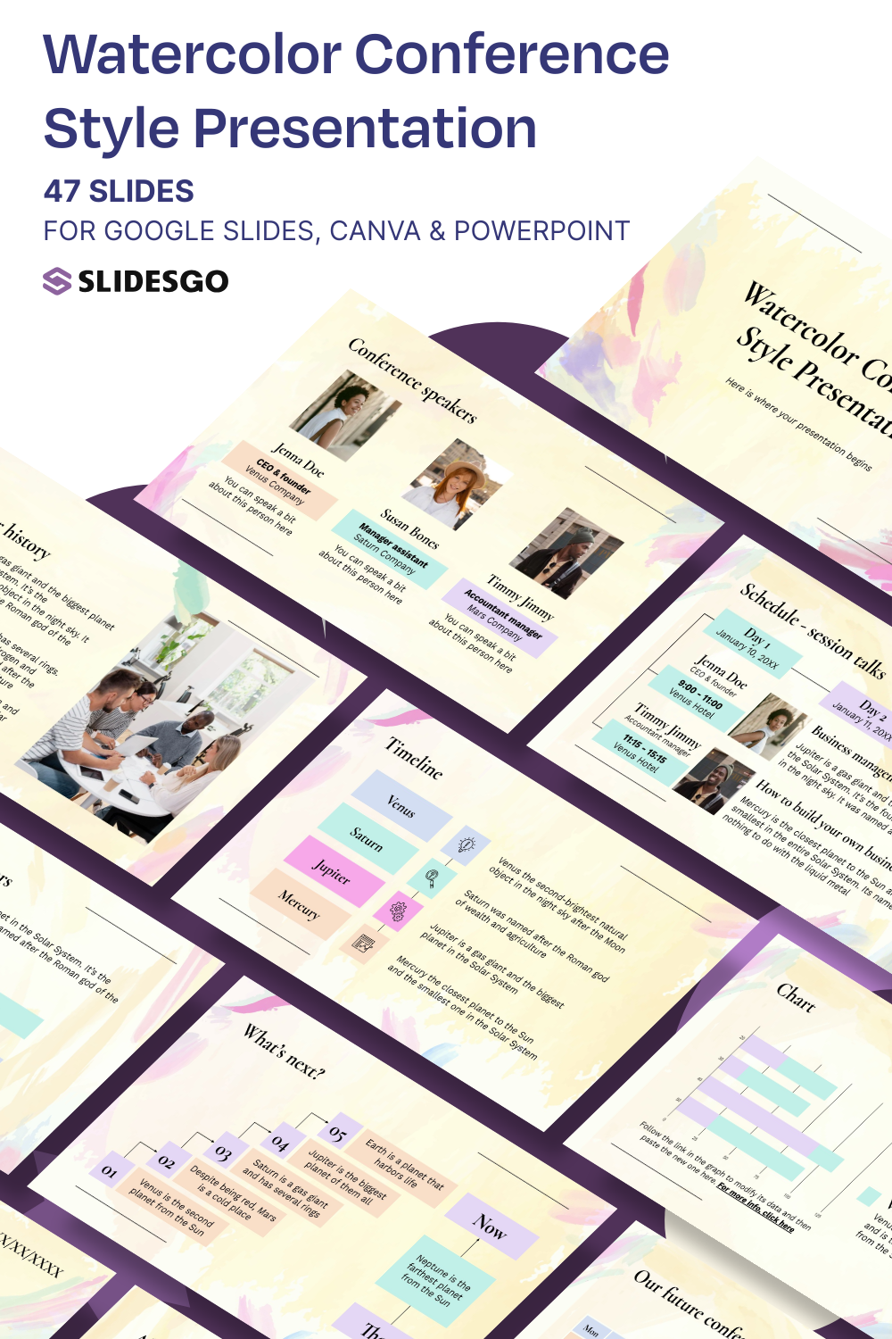 Watercolor Conference Style Presentation Presentation