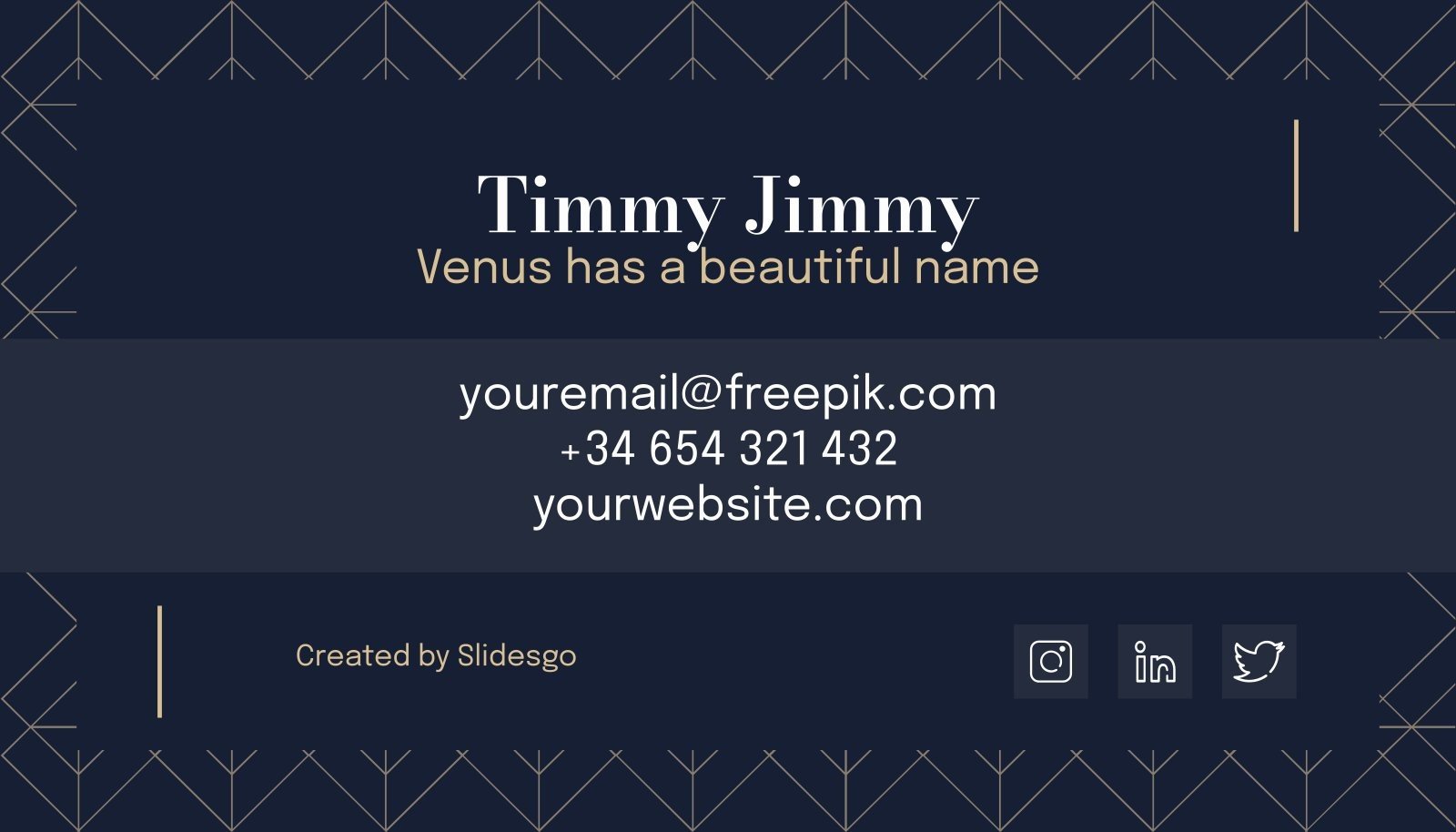 Financial Controller Business Card Presentation