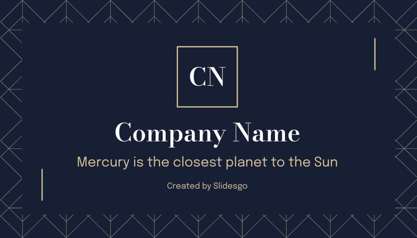 Financial Controller Business Card Presentation