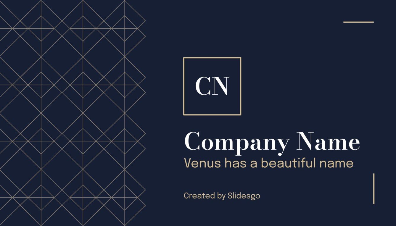 Financial Controller Business Card Presentation