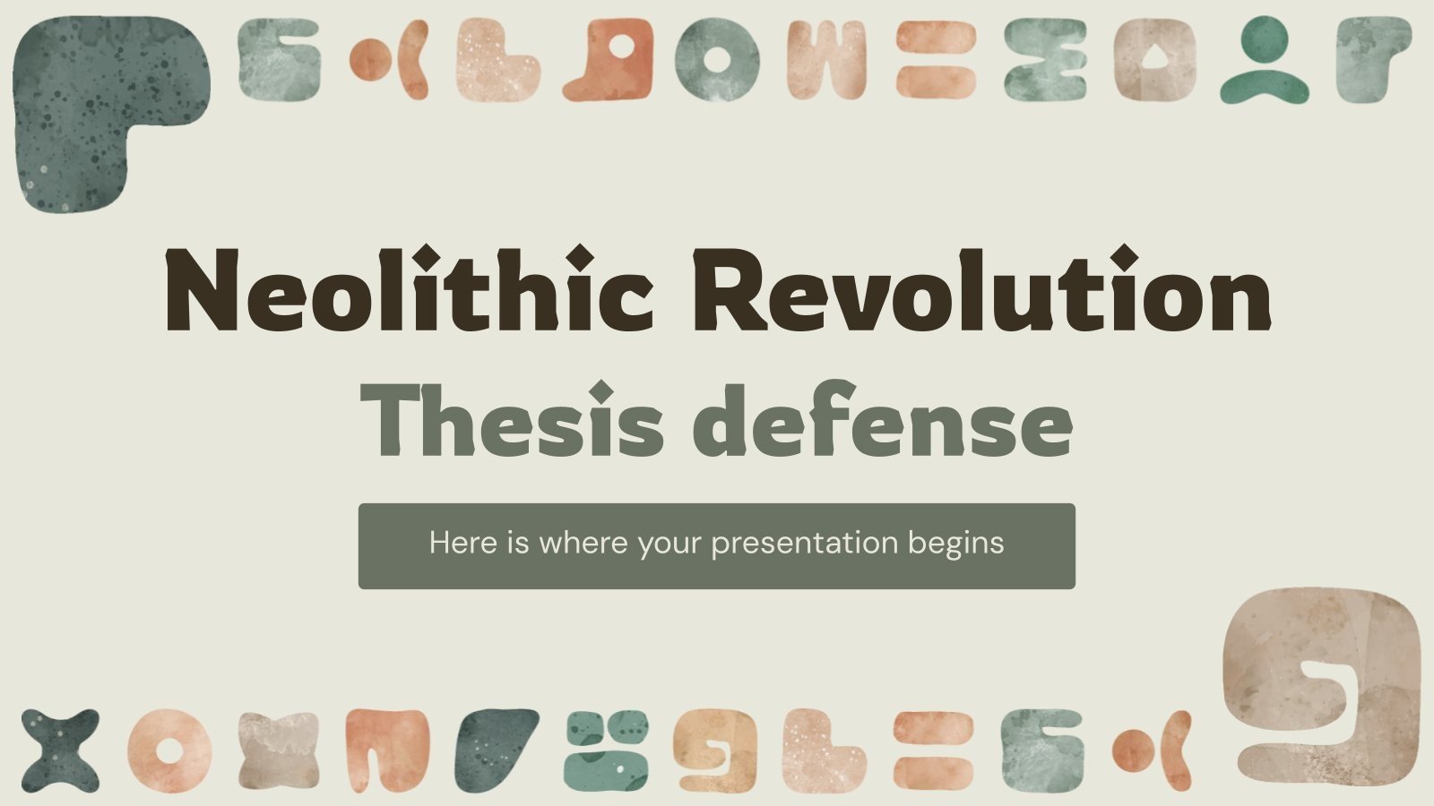 Neolithic Revolution Thesis Defense Presentation