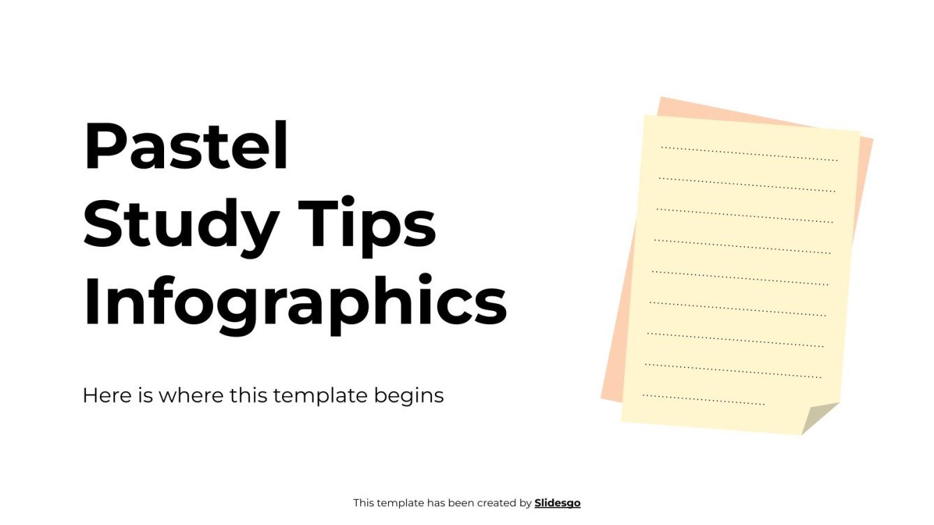 Pastel Study Tips Infographics | Google Slides