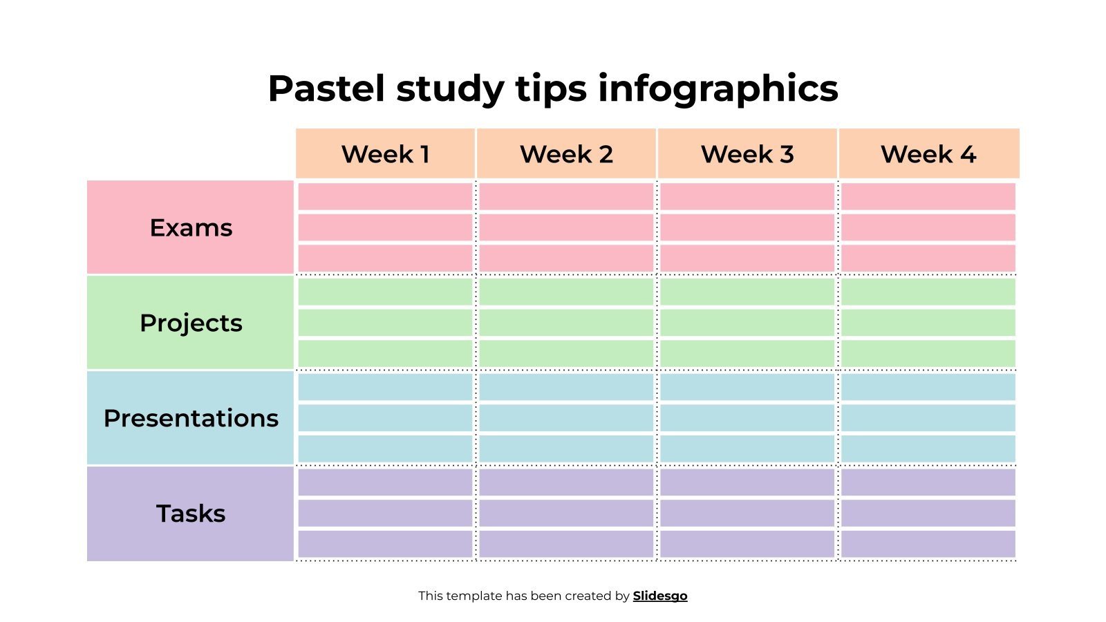 Pastel Study Tips Infographics | Google Slides