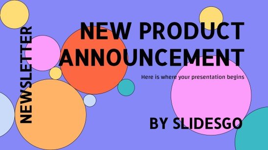 New Product Announcement Newsletter Presentation