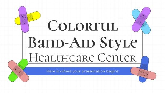 Colorful Band-Aid Style Healthcare Center Presentation