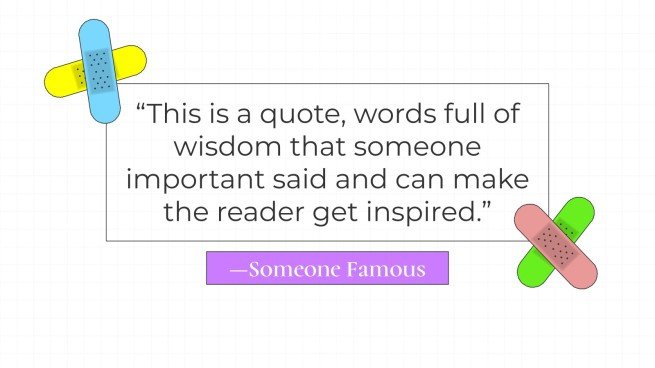 Colorful Band-Aid Style Healthcare Center Presentation