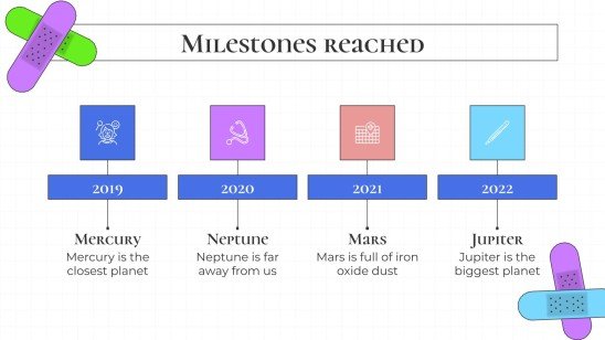 Colorful Band-Aid Style Healthcare Center Presentation