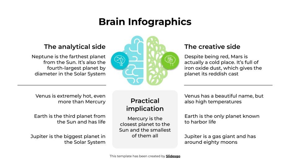 Brain Infographics Template