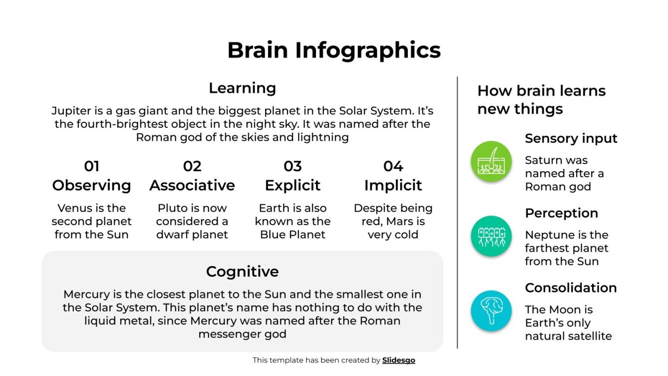 Brain Infographics Template