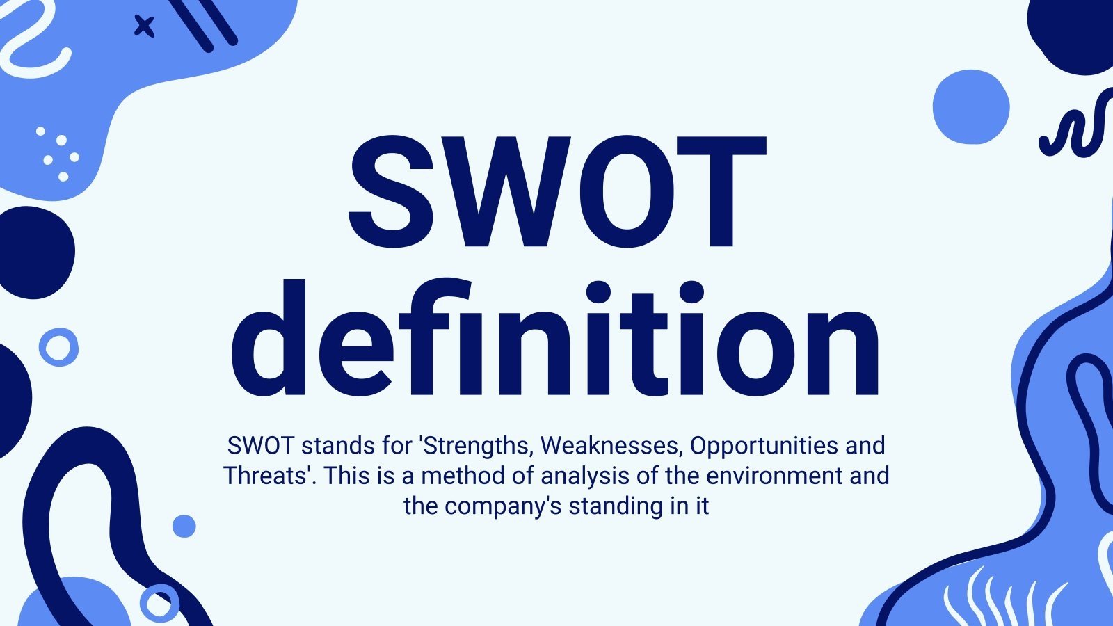 SWOT Definition Meeting Presentation