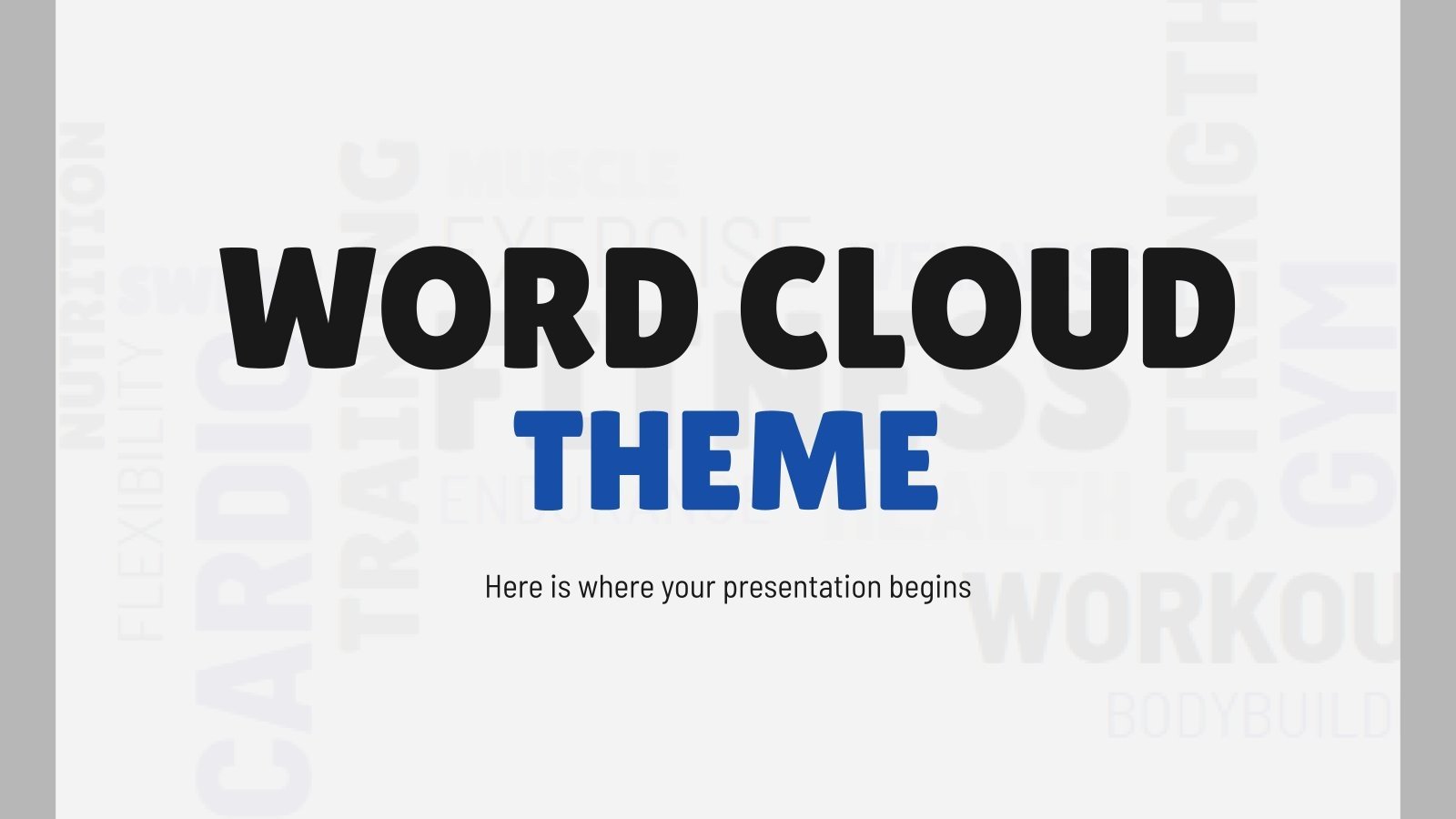 Word Cloud Theme Presentation