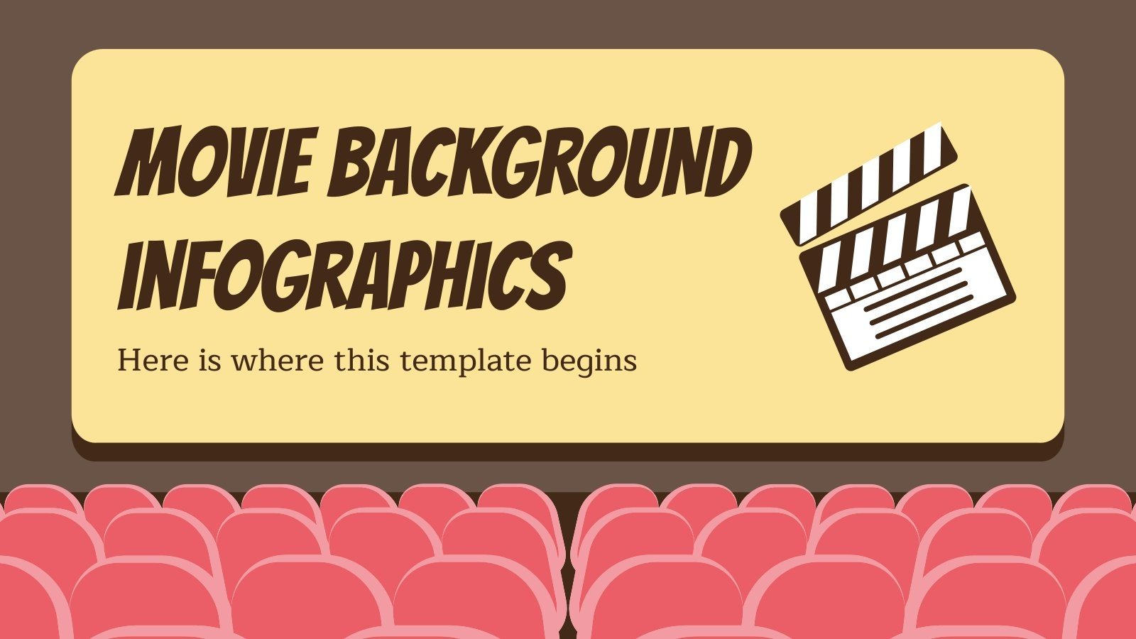 Movie Background Infographics Template