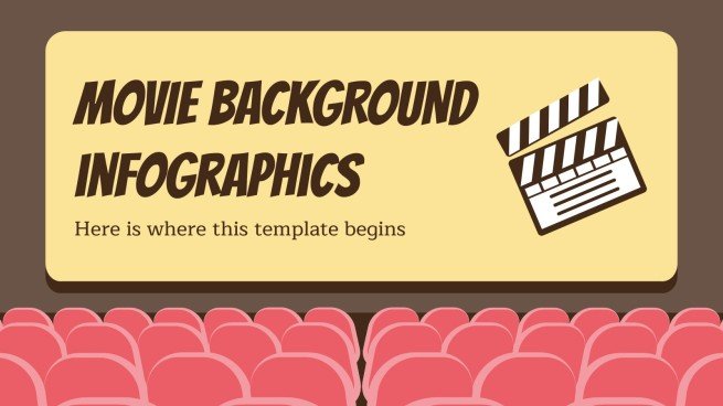 Movie Background Infographics Template