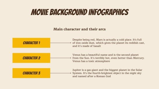 Movie Background Infographics Template