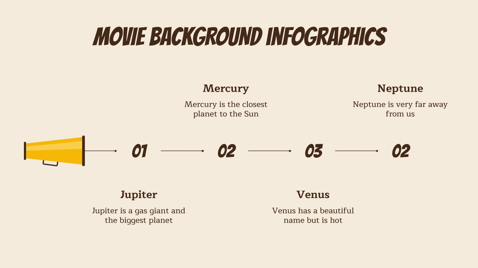 Movie Background Infographics Template