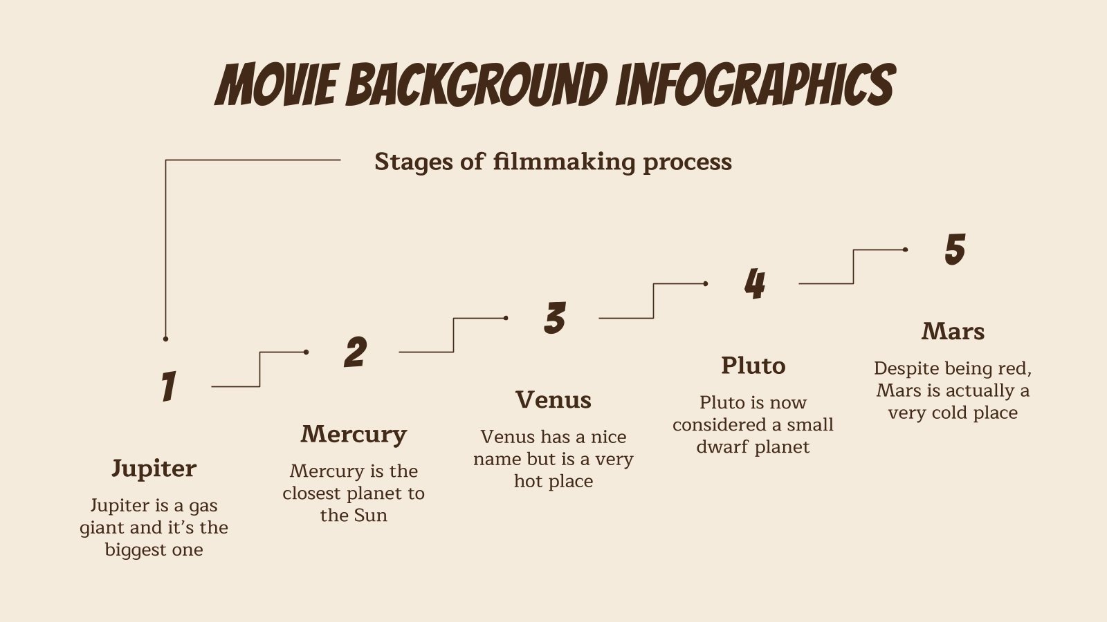 Movie Background Infographics Template