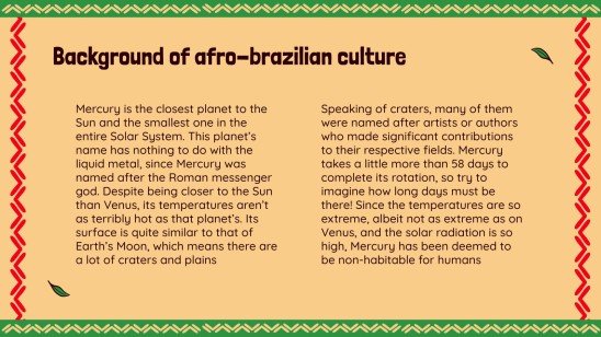 Afro Brazilian Culture Presentation