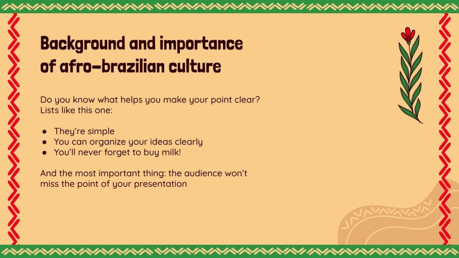 Afro Brazilian Culture Presentation