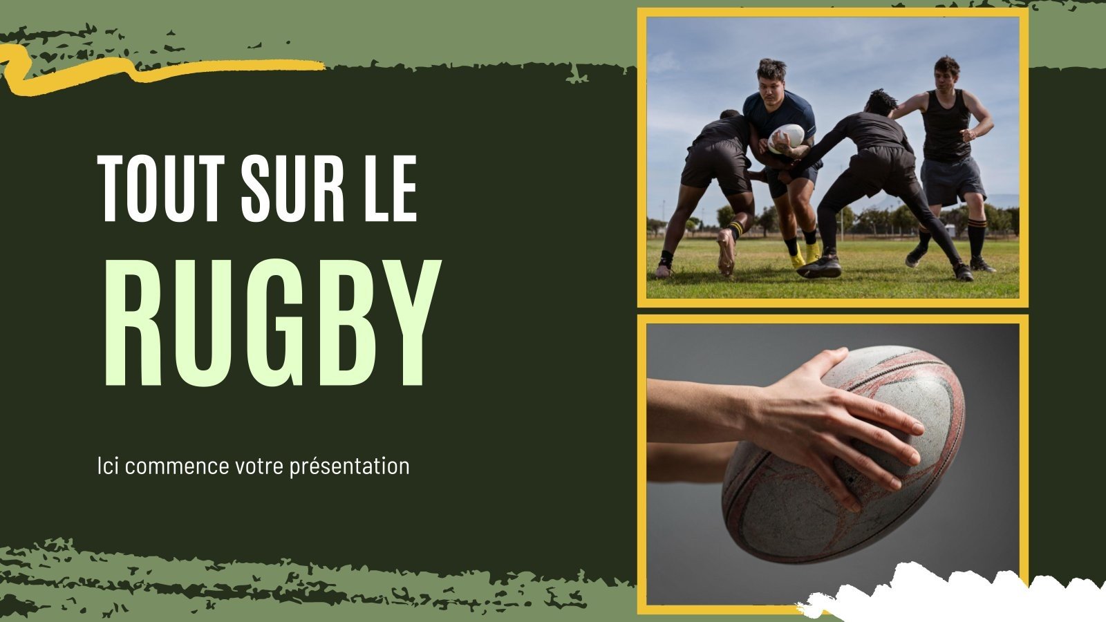 Free Google Slides and PPT Templates inspired by rugby