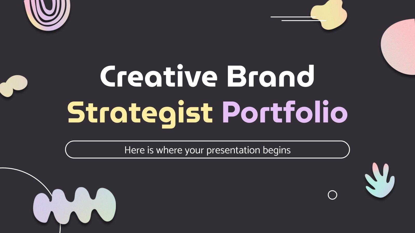 Creative Brand Strategist Portfolio Presentation