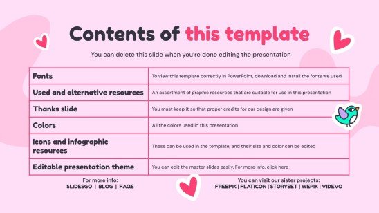 Cute Love Stickers for Social Media Presentation