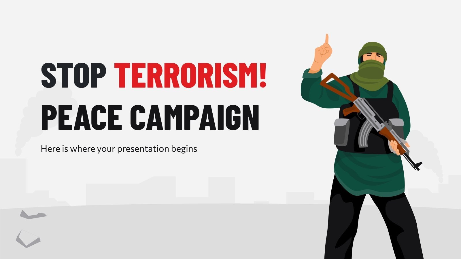 Stop terrorism! Peace Campaign Presentation