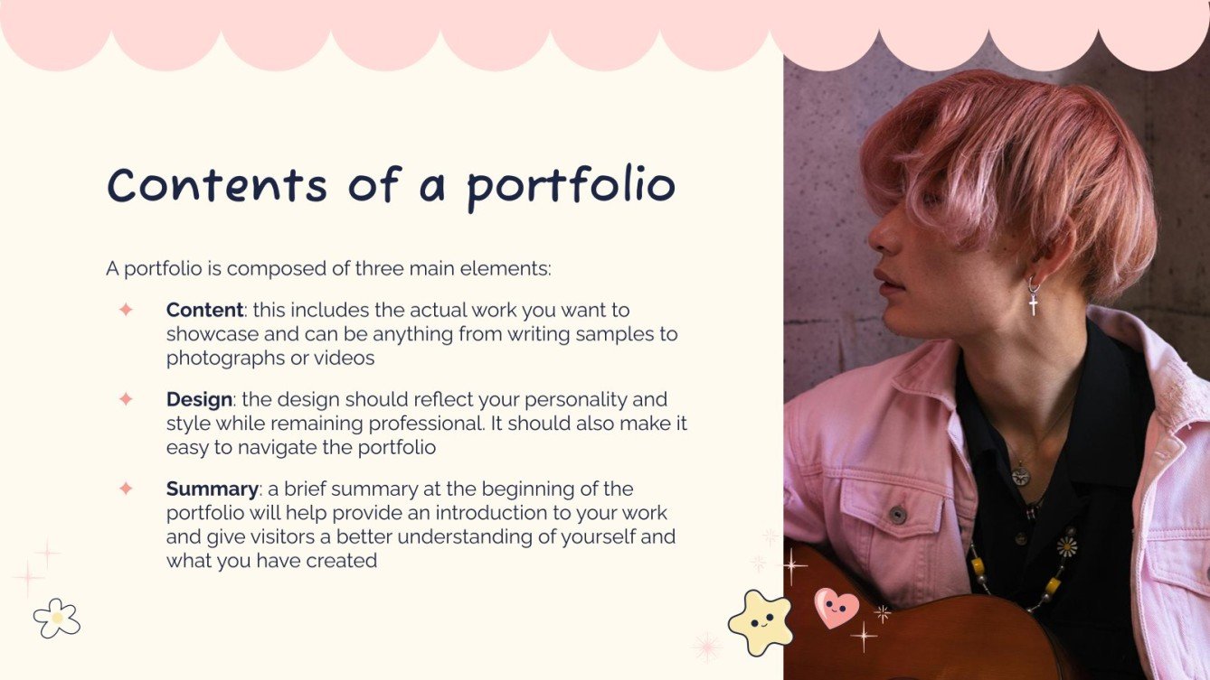 Cute Kawaii Style Portfolio Presentation